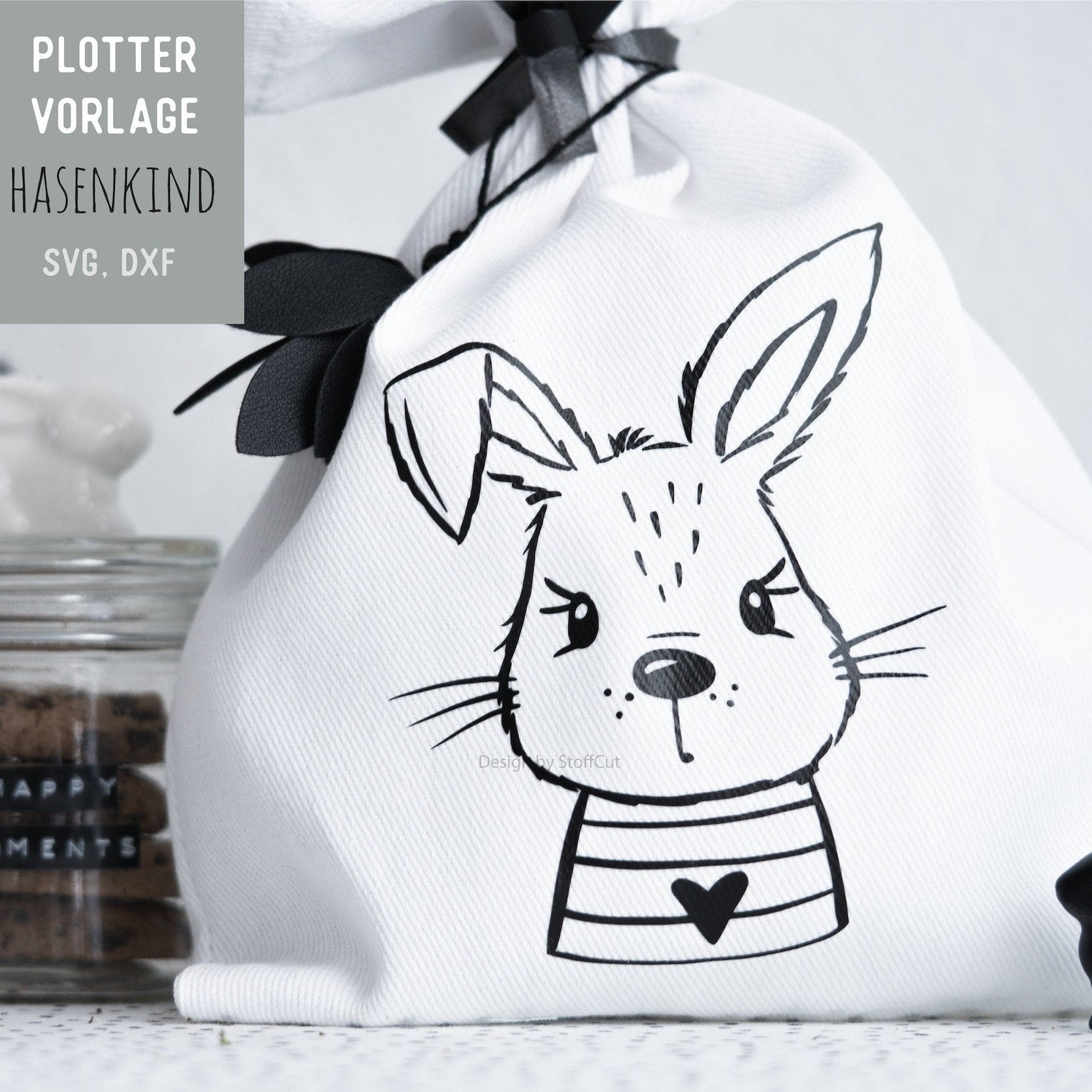 Plottervorlage Hasenkind – StoffCut