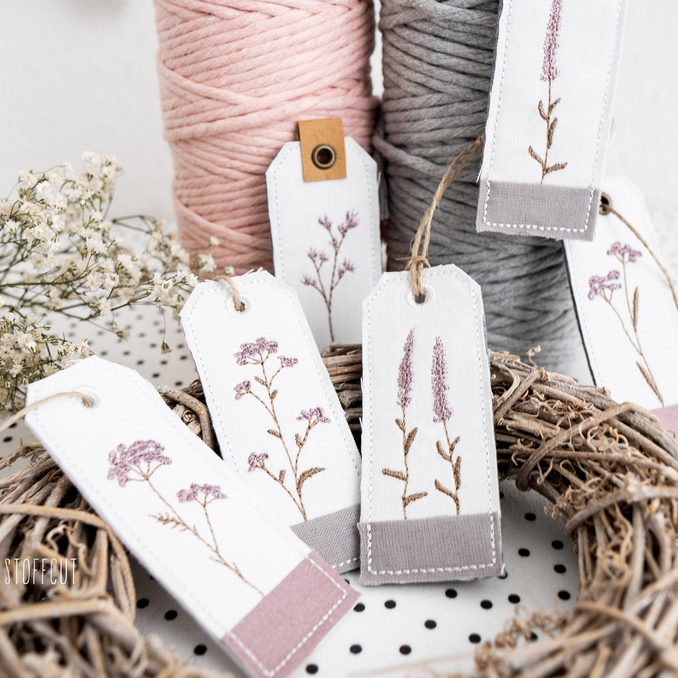 Stickdatei ITH Anhänger Wildblumen – StoffCut