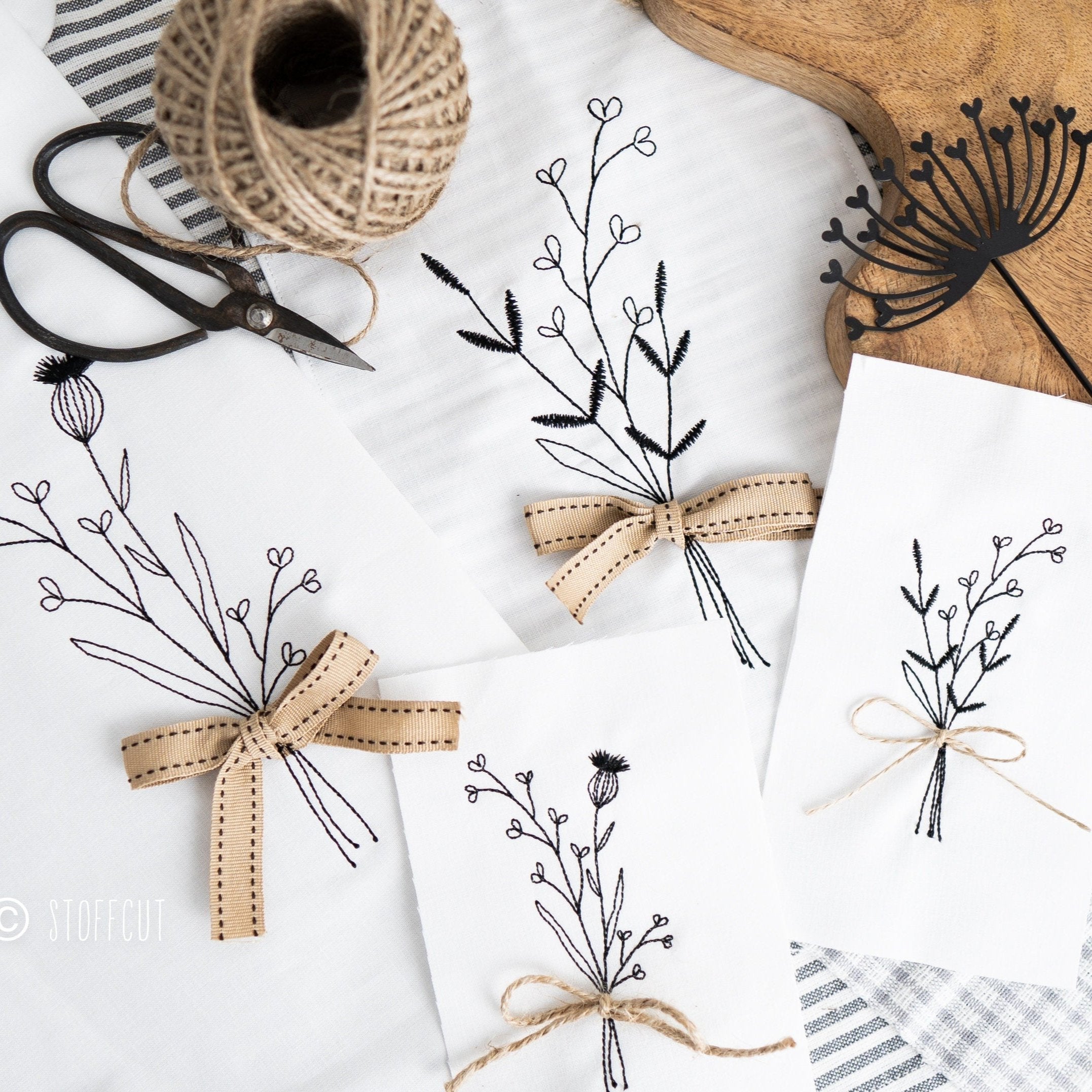 Stickdatei Blumentrauß im Set – StoffCut